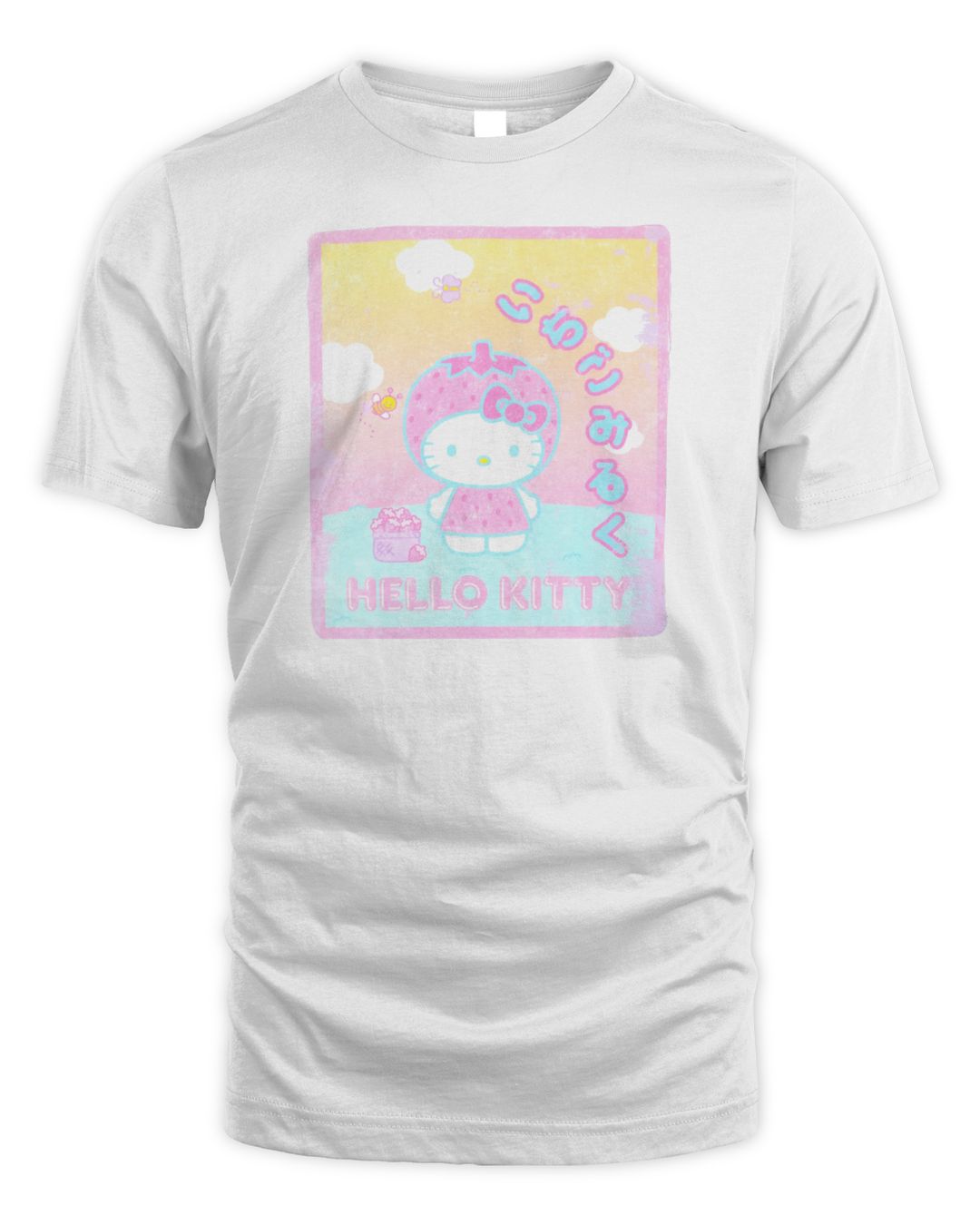 Hello Kitty Merch Strawberry Milk Shirt